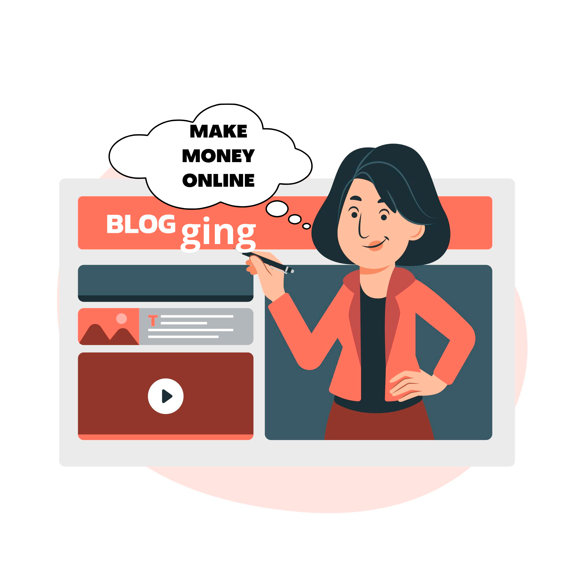 How to start with Blogging that makes money - 100% Works - iwish2click